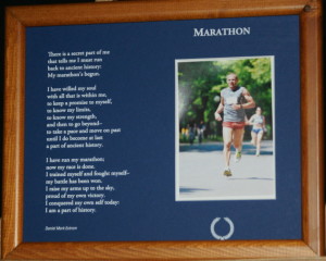 Marathon: For the Marathon Runner Print-on-Matte (20×16 and 10×8 ...